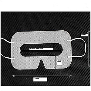 100 Pack White Disposable VR Face Covers Sanitary VR Mask Pads Covers for HTC Vive/PS VR/Gear VR/Oculus Rift