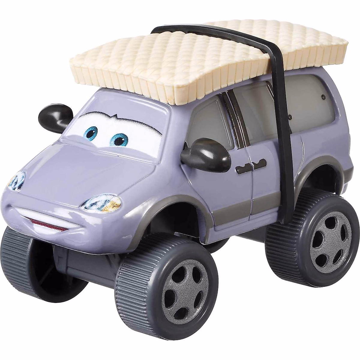 Disney Cars Toys Pixar Cars Die-Cast Oversized Leroy Traffik with Snow Tires Vehicle, Collectible Toy Truck Gifts for Kids Age 3 and Older, Multi