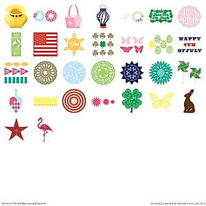 Cricut Projects Cartridge, Home for Spring and Summer Holidays