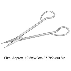 VOLDAX Bonsai Scissors Stainless Steel Leaf Sprout Shears with Long Handle for Garden Flower Vegetable Bonsai Tools Set