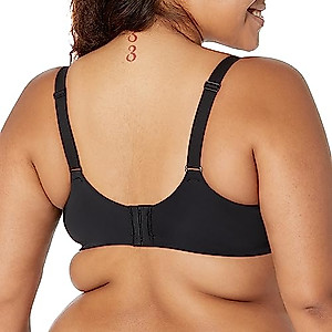 Amazon Essentials Deep Plunge Bras for Women, Lightly Lined, Pack of 2, Black/Soft Petal, Size 40A