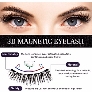 Gemonad Magnetic Eyelashes without Eyeliner, DFRERT-TTTT01