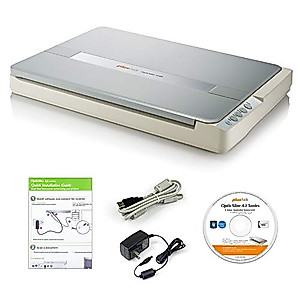 Plustek A3 Large Format Flatbed Scanner OS 1180 : 11.7x17 scan Size for Blueprints and Document. Design for Library, School and Soho. A3 scan for 8 sec, Support Mac and PC