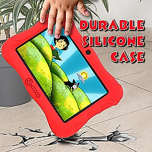 Contixo V9 Kids Tablet and H1 Kids Headphones Bundle, 7-inch HD, Ages 3-7, Toddler Tablet with Camera, Parental Control - Android 10, 32GB