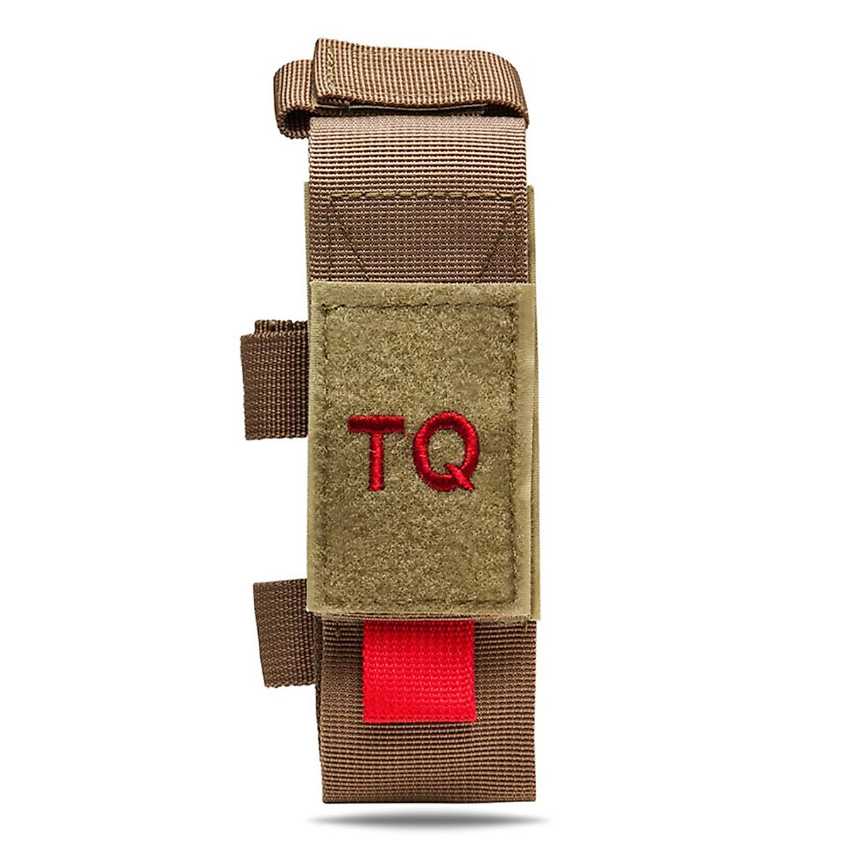 Tactical Tourniquet & Trauma Medical Shear Pouch MOLLE PALS Duty Belt Loop EMT EMS (Tan)
