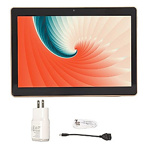 10.1 Inch Tablet for 11, 1960x1080 IPS Display Screen PC Tablet, 6G RAM 128G ROM Portable Tablet, 2.4G 5G WiFi Calling Tablet for Photos, Videos, Music (US Plug)