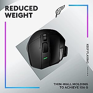Logitech G502 X PLUS LIGHTSPEED Wireless Optical mouse with LIGHTFORCE hybrid switches, LIGHTSYNC RGB, HERO 25K gaming sensor, compatible with PC - macOS/Windows - Black