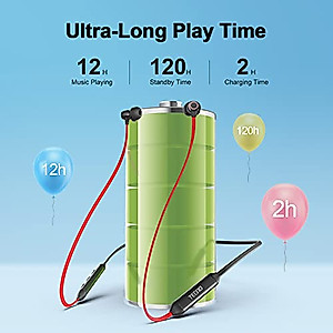 Tecno Wireless Bluetooth Headphones, Bluetooth Earbuds Neckband with Microphone, Bluetooth 5.0, for Sports, B1 SE