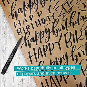 Faber-Castell Pitt Artist Pens Essential Set - 4 Black Markers, Variety of Nibs