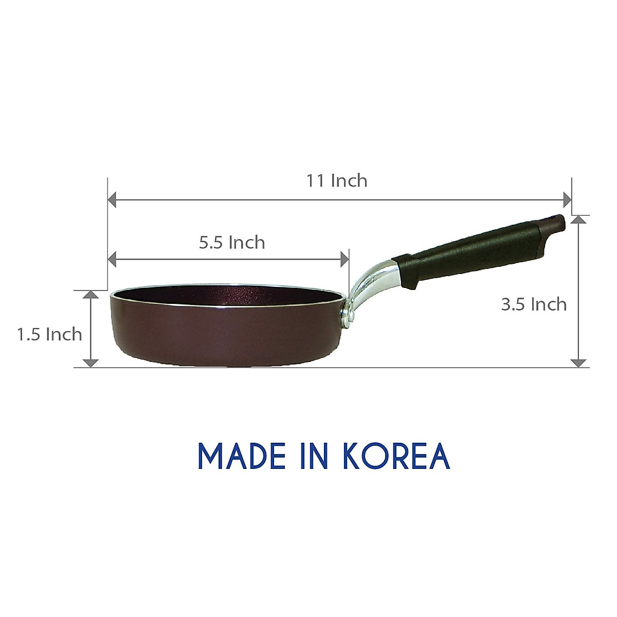 TECHEF - 5.5-Inch One Egg Frying Pan, Coated with New Teflon Select/Non-Stick Coating (PFOA Free) / Made in Korea (5.5-Inch)