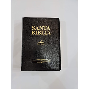 Santa Biblia Version Antigua 1909 Letra Gigante Piel Negra Con Indice