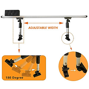 Newcod Kayak Motor Mount, Fishing Kayak Trolling Motor Mount Rack Aluminum Outboard Mounting Bracket Holder Kit