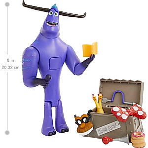 Mattel Monsters at Work Tylor Tuskmon The Jokester Feature Figure Talking Interactive Disney Plus Character Toy with Accessories, Posable Authentic Look & Sound, Kids Ages 3 Years & Up