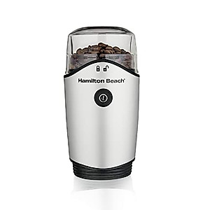 Hamilton Beach 4.5oz Electric Coffee Grinder For Beans, Spices & More, Stainless Steel Blades, Silver (80350RV)