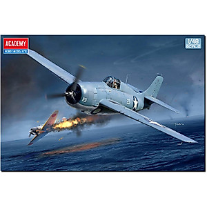 Academy 1/48 USA F4F-4 Wildcat Battle of Midway Plastic Model 12355 (Airplane)