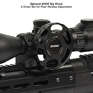 UTG 3-12X44 30mm Compact Scope, AO, 36-color Mil-dot, Rings , Black