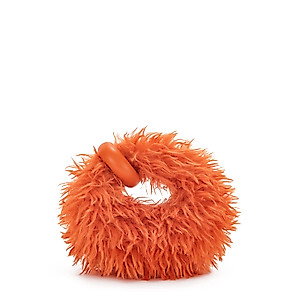 JW PEI Women's Abacus Top Handle Bag - Faux Fur Orange - Mini