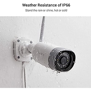blurams Outdoor Security Camera, 2K Outdoor Camera w/Smart Human Detection, Color Night Vision, IP66 Weatherproof, Metal Shell, 2-Way Audio, Cloud/Local Storage, Compatible with Alexa
