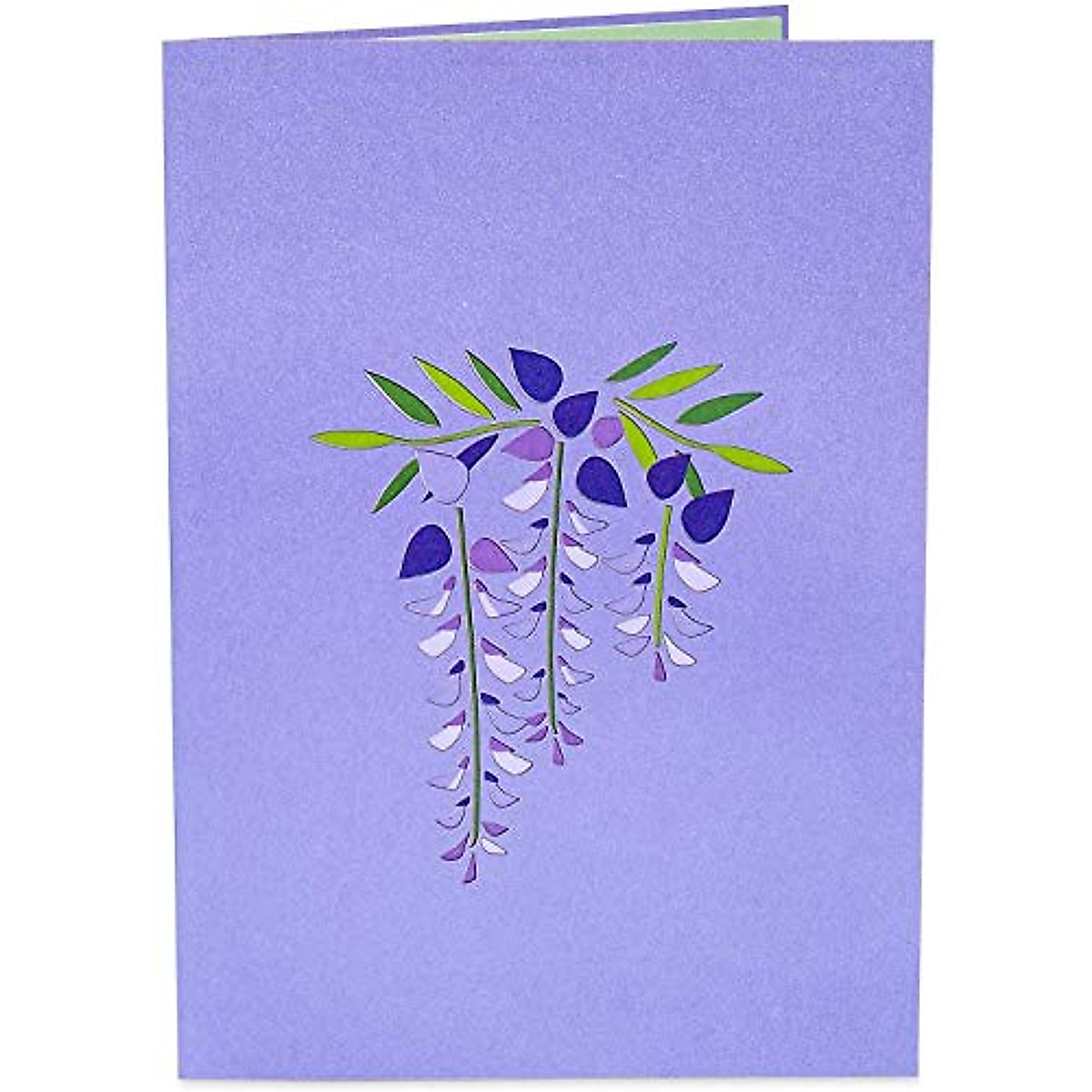 Paper Love 3D Pop Up Card, Wisteria Tree, For Mom, Adults or Kids, Mothers Day, All Occasions - 5" x 7" Cover - Includes Envelope and Note Tag