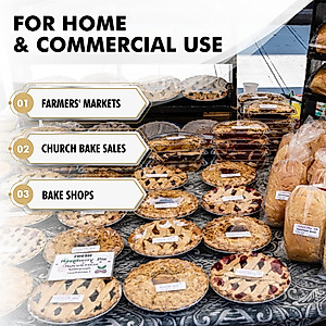 9" Pie Pans [50 Pack] - Heavy Duty Standard-Sized Disposable Aluminum Foil Pie Tins for Baking and Serving