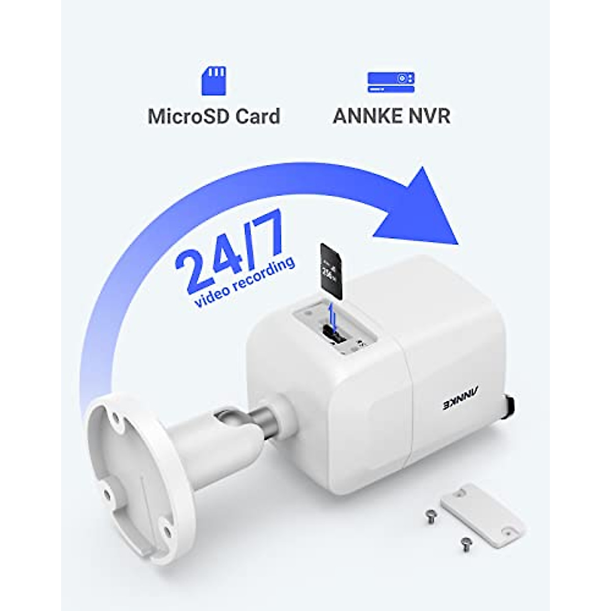 ANNKE C800 UltraHD 4K (8MP) PoE Security Camera with AI Human/Vehicle Detection, H.265+ Bullet IP Outdoor Camera with Mic/Audio, IP67 Weatherproof, 100 ft Night Vision, FOV 123° Wide Angle 2.8mm Lens