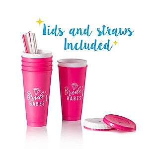 Pop Fizz Designs Bachelorette Cups for Bachelorette Party [10 Pack], Bachelorette Party Supplies, Bachelorette Party Cups, Bride Cup, Bridesmaids Cups, Bridal Party Cups, Bridesmaid Tumbler Set of 10