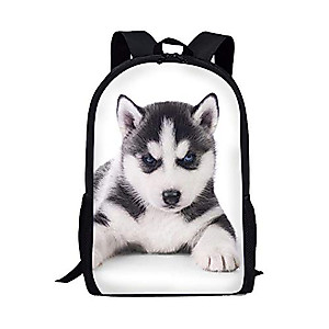 Printpub Cute Dog Design Kids Backpack Boys Animal School Book Bag Girls Teens Casual Daypack