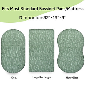Bassinet Sheet, Jersey Cotton for Baby Boy/Girl, Fitted Sheets Flexible for Most Bassinet Mattress