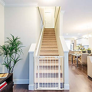 Costzon Baby Safety Gate, 6-Panel Fireplace Fence, Foldable Pet Gates for Easy with Add/Decrease Panels, Portable Wide Barrier Gate with Multiple Shapes for Child & Pet