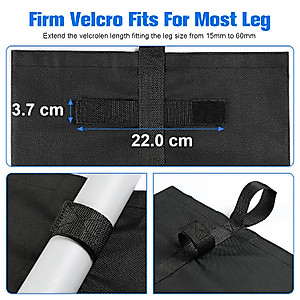 FINEST+ Canopy Weights 4 Pcs, Tent Weights for Legs,1680D Waterproof UV Protection Pop up Canopy Tent Weights Bag, Sand Bags for Any Pop Up Tent Gazebo Canopy Outdoor Sun Shelter Umbrella Pool Ladder