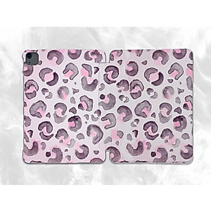Pink Leopard Cheetah Animal case Compatible with iPad Mini Air Pro 7.9 8.3 9.7 10.2 10.9 11 12.9 inch Pattern Cover New 2022 2021 Trifold Stand 3 4 5 6 7 8 9 Generation 263 (12.9 iPad Pro 3/4/5 gen)