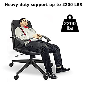 Office Chair Replacement Parts-28'' Heavy Duty Office Chair Base Replacement(2200Lbs) - Desk Chair Base Replacement Reinforced Metal Leg,Universal Caster and Gas Cylinder Size