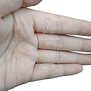 VTSYIQI Surface Tensiometer Platinum Ring Loop Pt Loop Platinum Ring Method with Platinum Ring Method 0.185mm Ring Radius 9.55mm for Interfacial Tensiometer Surface Tensiometer Surface Tension Meter