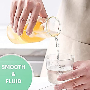 2 Sets Bedside Water Carafe and Glass Set with Tumbler 18oz,Recycled Glass Bedside Night Carafe Mouthwash Decanter with Cup and Silicone Coaster,Clear Juice Pitcher for Living Room,Bathroom,Guest Room