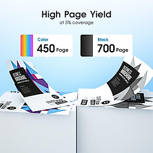 67XL Ink Cartridge Combo Pack Replacement for HP 67 67XL for DeskJet 2742 2755 Envy 6052 6055 6075 DeskJet Plus 4152 4155 4158 Printer (1 Black,1 Tri-Color)