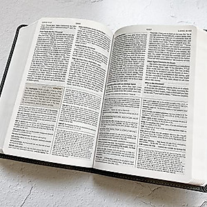 Hand Lettered and Laser Engraved ESV Bible, Student Study Bible with Gray Trutone Leather Cover, Personalized Gift, Custom Name Engraving Available