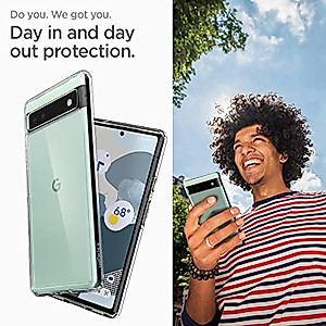 Spigen Ultra Hybrid Designed for Pixel 6a Case (2022) - Crystal Clear