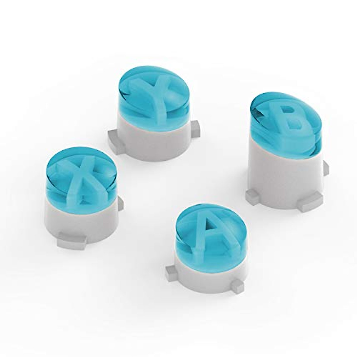 ABXY Bullet Buttons Mod Kit Levers Joystick for Xbox One S Slim Elite Controller (Clear Sky-Blue)