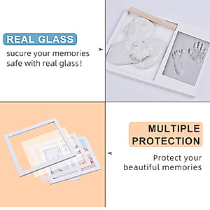 yyyz Baby Hand Footprint Kit, Safety Baby Shower Gifts Baby Foot Printing Kit Keepsake Frames For Newborn Boys Girls Gift