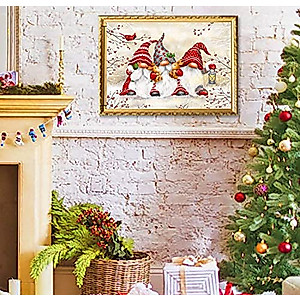 Christmas Diamond Painting Kits,Winter Diamond Art Kit for Adults Full Round Drill,Paint with Diamond for Gift,Wall Decor