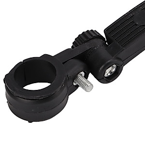 WNSC Bicycle Fenders, Adjustable Curved Design Front Rear Mudguard Easy Disassembly Installation Soft Durable Plastic Black for Mountain Bicycles for Road Bicycles