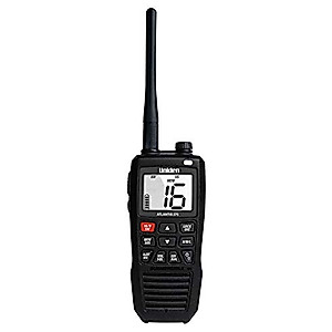 Uniden Atlantis 275 Handheld Two-Way VHF Marine Radio, Floating IPX8 Submersible Waterproof, Large Dual-Color Screen, 6-Watt, All USA/International/Canadian Marine Channels, NOAA Weather Alerts