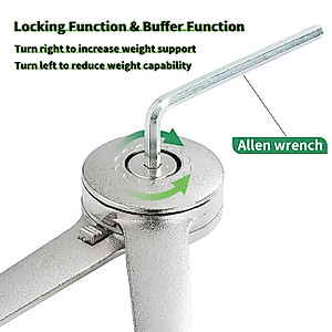 RUYUFE Lid Support Hinge Lid Stay with Soft Close Toy Box Hinge Support Drop Lids of Cabinets Kitchen Support 40lb/2pcs