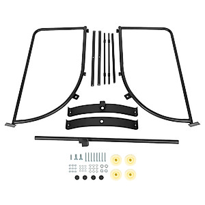 KUAFU Drum Cradle 600lbs Movable 55 Gallon Drums Cradle Drum Stand Black Powder Coated Steel