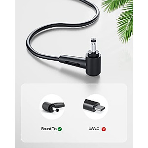45W 33W AC Charger Fit for Asus Chromebook C202 C202S C202SA C300 C300M C300MA C300S C300SA C200 C200M C200MA C301SA C301S C301 D553MA D553M D553 C202SA-YS04 Laptop Power Supply Adapter Cord