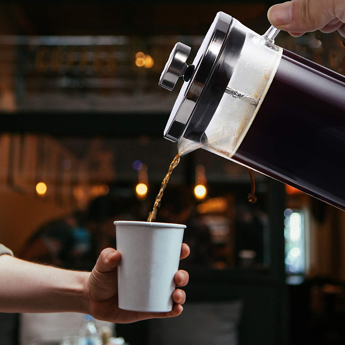 Hemoton 1pc manual espresso machine espresso shots portable espresso machine metal strainer portable tea kettle teapot Coffee Pot plastic Stainless steel travel Strong coffee