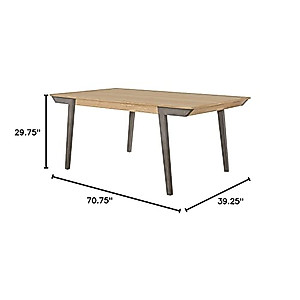 Coaster Furniture Nogales Wooden Acacia and Coastal Grey Dining Table 109811