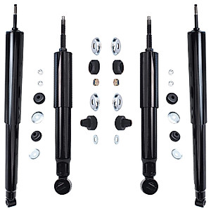 Detroit Axle - 2WD Shock Absorbers for 1997-2003 Ford F-150, 1998 1999 2000 2001 2002 Shock Absorbers Front Rear Replacement - [Models Except 7700LB GVW]