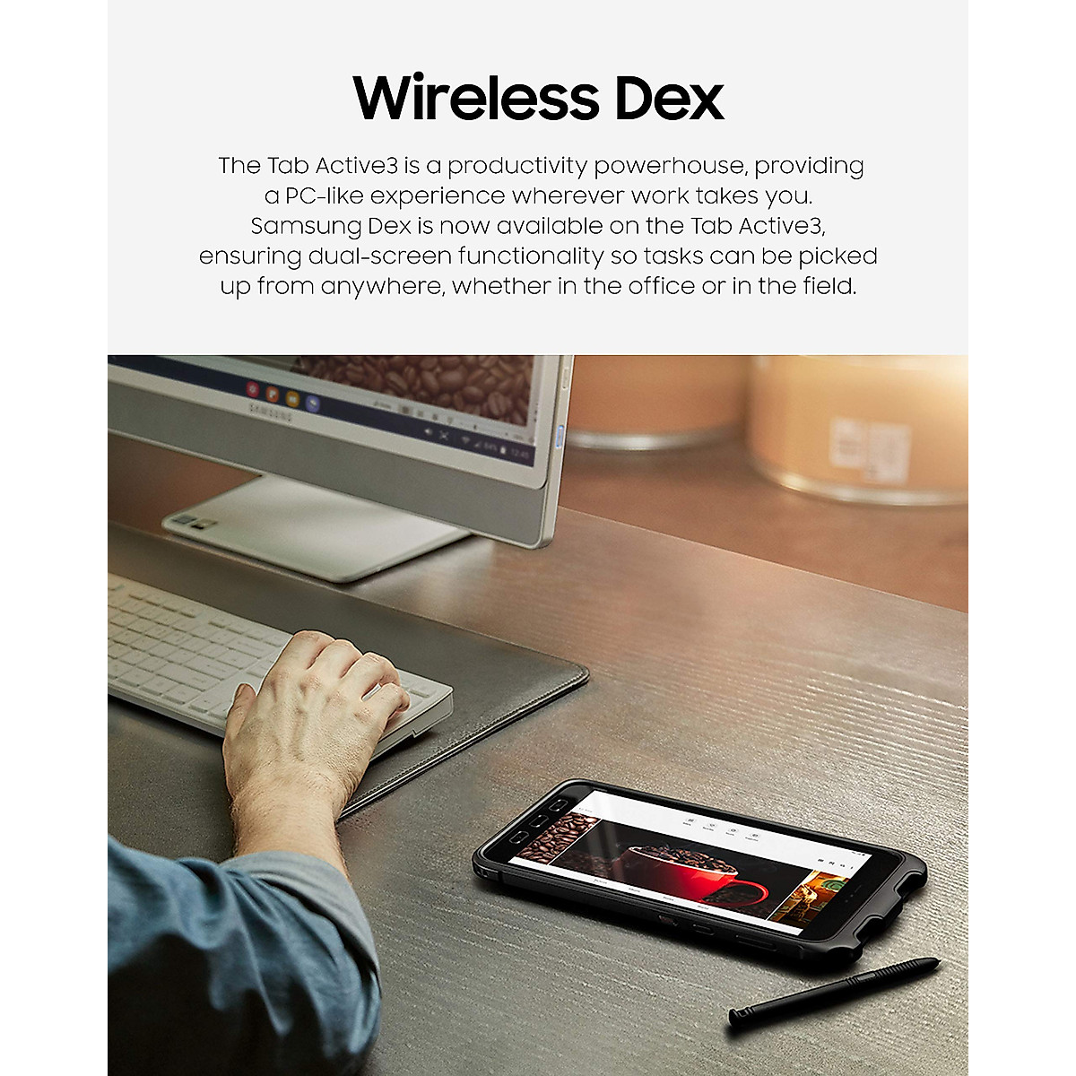 SAMSUNG Galaxy Tab Active3 Enterprise Edition 8” Rugged Multi Purpose Tablet |64GB & WiFi | Biometric Security (SM-T570NZKAN20), Black (Renewed)