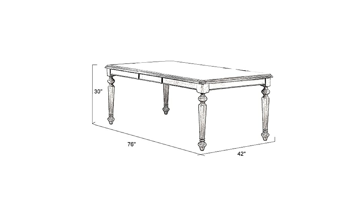 Sunset Trading Andrews Dining Table - Antique White & Chestnut